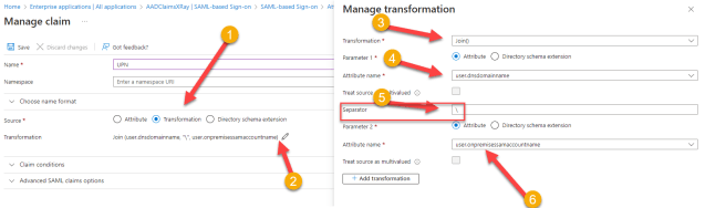 How to add domain/samaccountname claim attribute in Entra Application ...